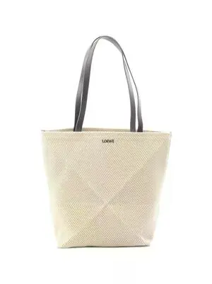 Loewe 2010s Puzzle Fold Tote Bag - Neutrals