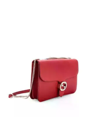 Gucci Interlocking Leather Medium Shoulder Bag