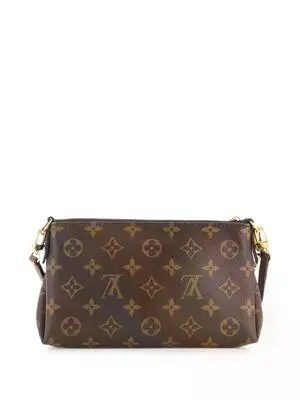 LOUIS VUITTON Monogram Canvas Pallas Clutch Bag - Brown