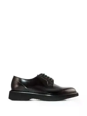 GREEN GEORGE Leather Derby Shoes - Black
