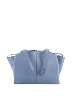 Celine Tri-fold Grained Calfskin Small Shoulder Bag - Blue