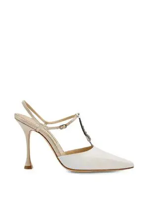 Manolo Blahnik Truta Crystal-embellished Pumps