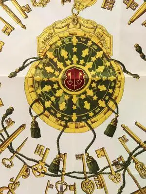 Hermès 2010s Les Cles Scarf