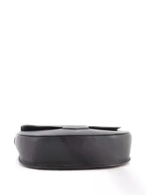 Celine Trotteur Grainy Leather Medium Crossbody Bag - Black