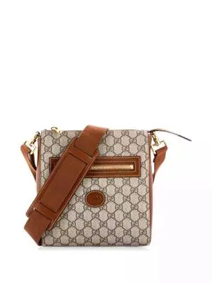 Gucci Interlocking G Patch Gg Coated Canvas Small Messenger Bag