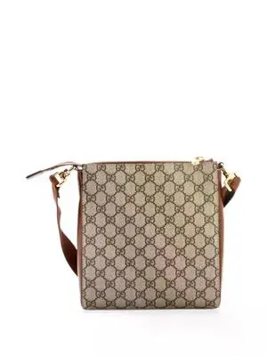 Gucci Interlocking G Patch Gg Coated Canvas Small Messenger Bag