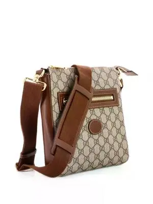 Gucci Interlocking G Patch Gg Coated Canvas Small Messenger Bag
