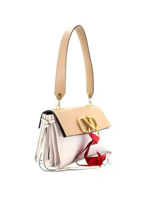 Valentino Garavani Vring Leather Shoulder Bag