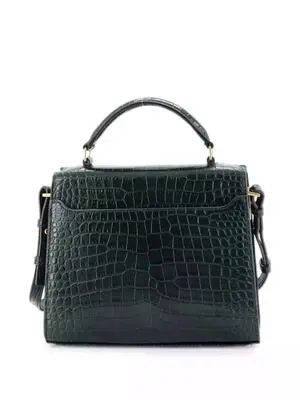 Saint Laurent Cassandra Top Handle Bag Crocodile Embossed Leather Mini Shoulder Bag