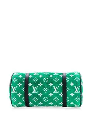 LOUIS VUITTON Papillon Monogram Jacquard Velvet Handbag - Green
