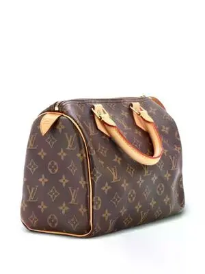 LOUIS VUITTON Speedy Handbag Monogram Canvas 25 Satchel - Brown