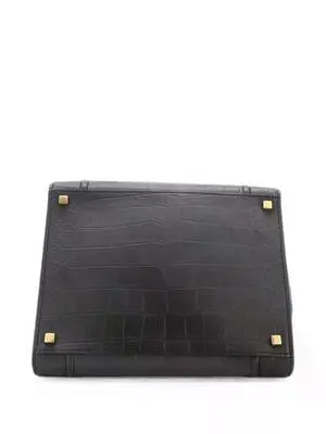 Celine Crocodile Embossed Leather Medium Tote Bag