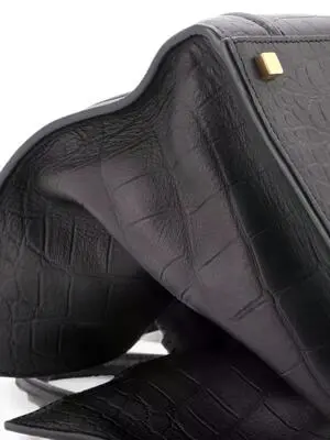 Celine Crocodile Embossed Leather Medium Tote Bag