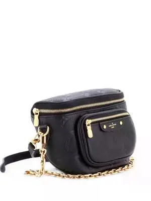LOUIS VUITTON Bum Bag Monogram Empreinte Leather Mini Belt Bag - Black