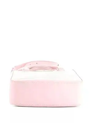Prada Brushed Leather Convertible Tote Small Crossbody Bag - Pink
