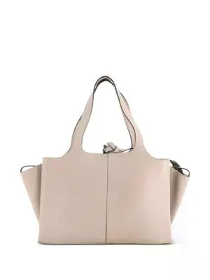 Celine Tri-fold Shoulder Bag In Smooth Calfskin - Grey