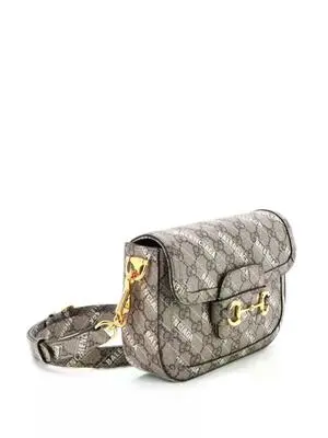 Gucci X Balenciaga The Hacker Project Horsebit 1955 Mini Shoulder Bag - Brown