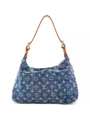 LOUIS VUITTON Baggy Handbag Denim Pm Hobo Bag