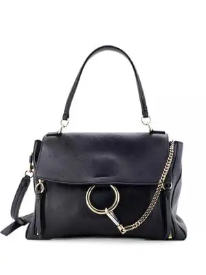 Chloé Faye Day Bag Leather Small Satchel - Black