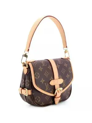 LOUIS VUITTON Saumur Monogram Canvas Bb Crossbody Bag