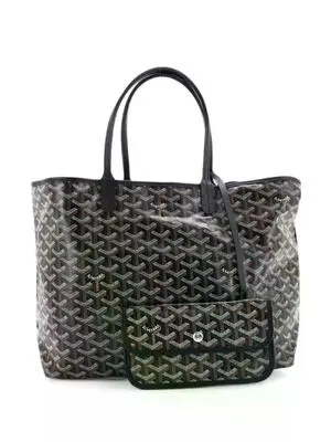 Goyard Saint Louis Coated Canvas Pm Tote Bag - Black