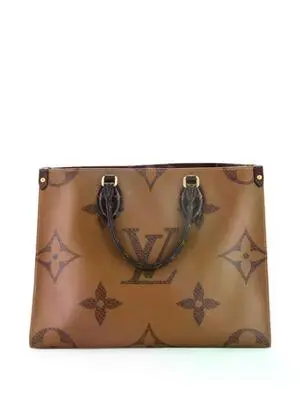 LOUIS VUITTON Onthego Reverse Monogram Giant Mm Tote Bag - Brown