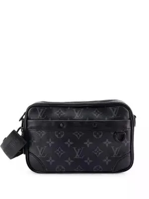LOUIS VUITTON Alpha Messenger Bag Monogram Eclipse Canvas Crossbody Bag - Black