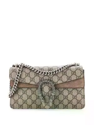 Gucci Dionysus Bag Gg Coated Canvas Small Shoulder Bag - Brown