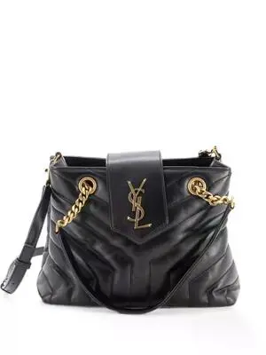Saint Laurent Loulou Matelassé Chevron Leather Small Tote Bag