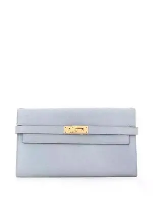 Hermès Kelly Wallet Epsom Long Small Wallets - Blue