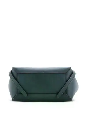 Celine Belt Bag Textured Leather Nano Shoulder Bag - Green