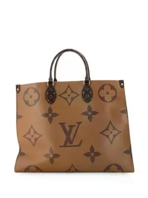 LOUIS VUITTON Onthego Reverse Monogram Giant Gm Tote Bag - Brown