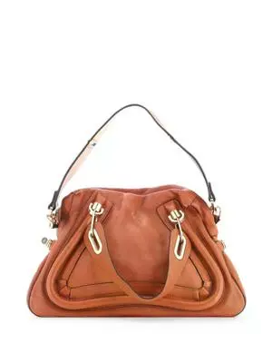 Chloé Paraty Top Handle Bag Leather Medium Satchel - Brown