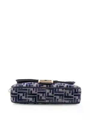 Fendi Baguette Nm Bag Zucca Chenille Shoulder Bag