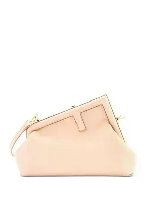Fendi Small Leather Clutch Bag - Neutrals