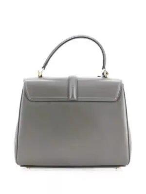 Celine 16 Top Handle Bag In Smooth Calfskin - Grey