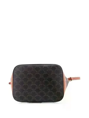 Celine Triomphe Coated Canvas Medium Bucket Bag