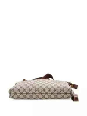 Gucci Gg Coated Canvas Medium Messenger Bag With Interlocking G Patch