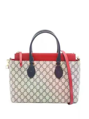 Gucci Gg Supreme Canvas Top Handle Bag - Neutrals