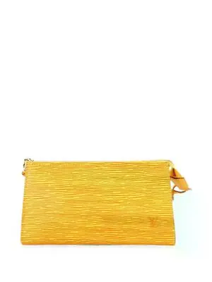 LOUIS VUITTON Pochette Accessoires Epi Leather Clutch Bag - Orange
