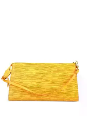 LOUIS VUITTON Pochette Accessoires Epi Leather Clutch Bag - Orange