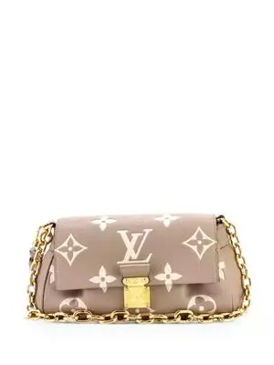 LOUIS VUITTON Favorite Nm Handbag Bicolor Monogram Empreinte Giant Shoulder Bag - Neutrals