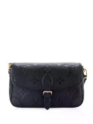 LOUIS VUITTON Diane Nm Handbag Monogram Empreinte Giant Shoulder Bag - Black