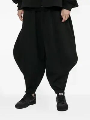 Comme Des Garçons Drawstring Tapered Trousers - Black