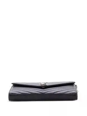 Saint Laurent Monogram Wallet On Chain Bag - Black