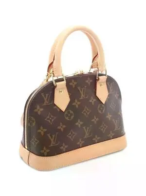 LOUIS VUITTON Monogram Canvas Alma Bb Handbag - Brown