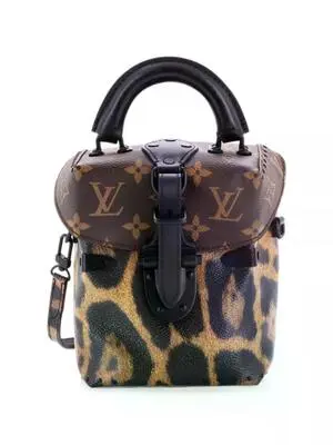 LOUIS VUITTON Monogram And Wild Animal Print Canvas Camera Box Handbag