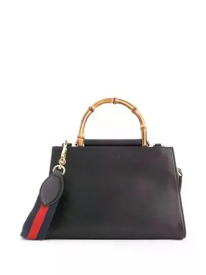 Gucci Nymphaea Top Handle Bag Leather Small Satchel