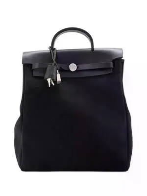 Hermès Herbag A Dos Toile Backpack - Black