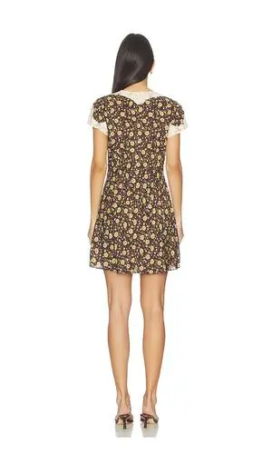 Rixo Lacie Dress With Lace Trim